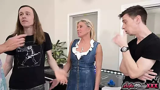 Stepmoms Sofie Marie And Payton Hall Swap Stepsons In 4some Xhamster