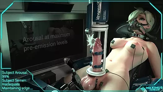 Futa DVA and Tracer are milked for their cum by machine. | xHamster