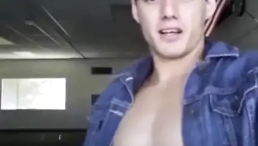 College jock jerks off in the common early in the morning | xHamster