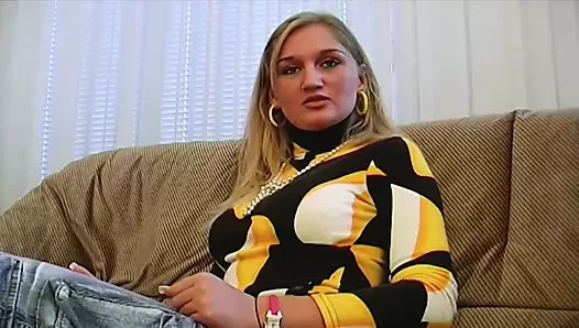 Busty German Beauty Gets Her Beautiful Face Sprayed With Warm Cum